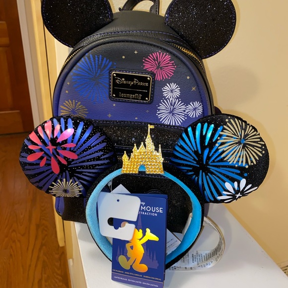 Disney | Bags | Loungefly 5th Main Attraction Disneyland Fireworks ...